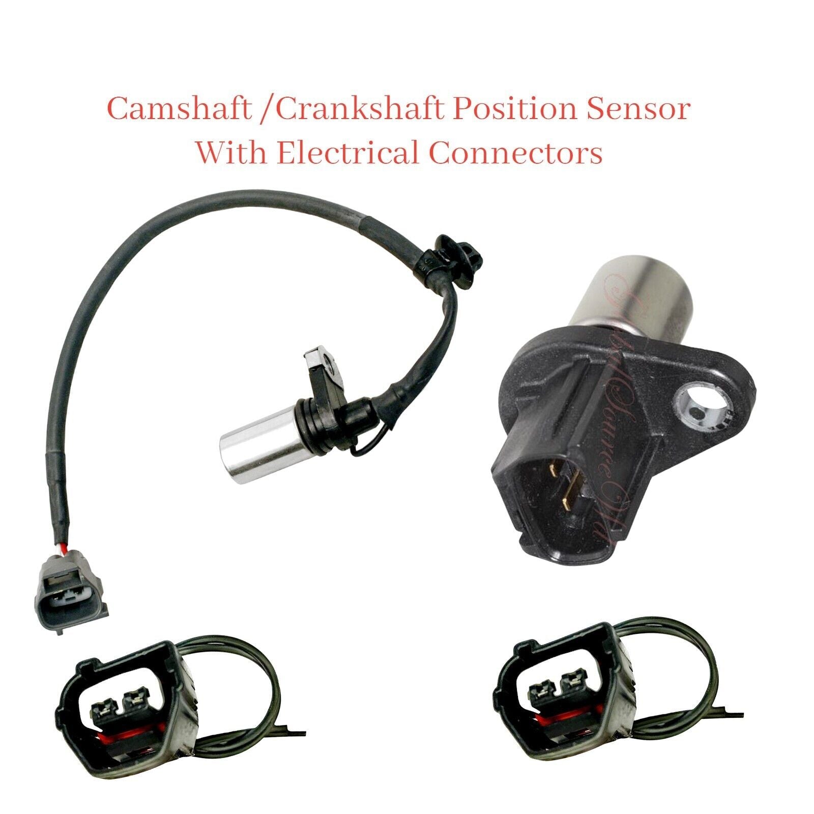 2x Camshaft / Crankshaft Position Sensor & Connectors Fits: Lexus Scio ...