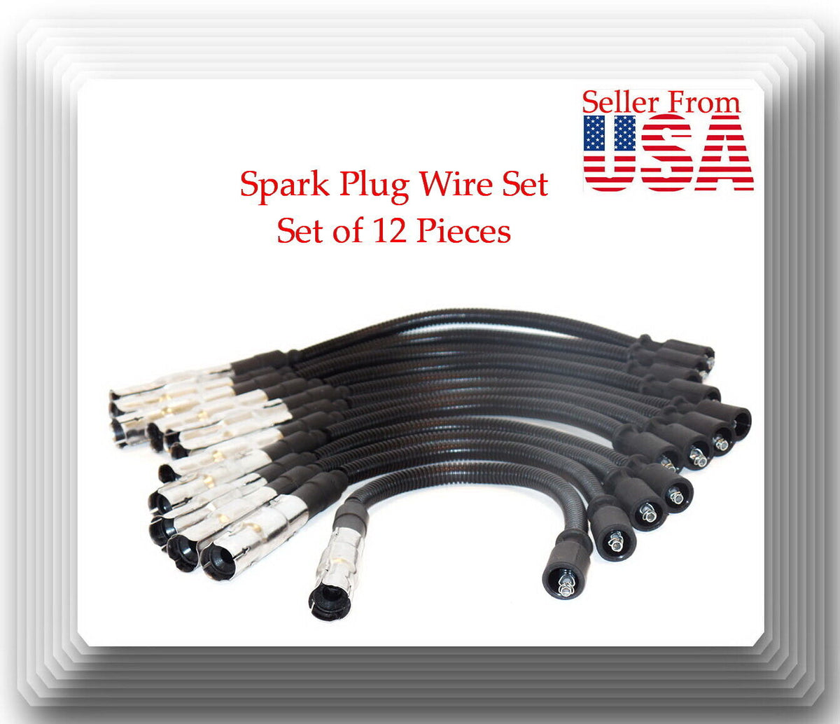 Spark Plug Wire Set 12 Kits Fits Chrysler Crossfire & Mercedes Benz ...