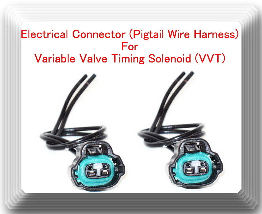 2 Connectors of Variable Timing Solenoid Actuator Exhaust & Intake Sid ...