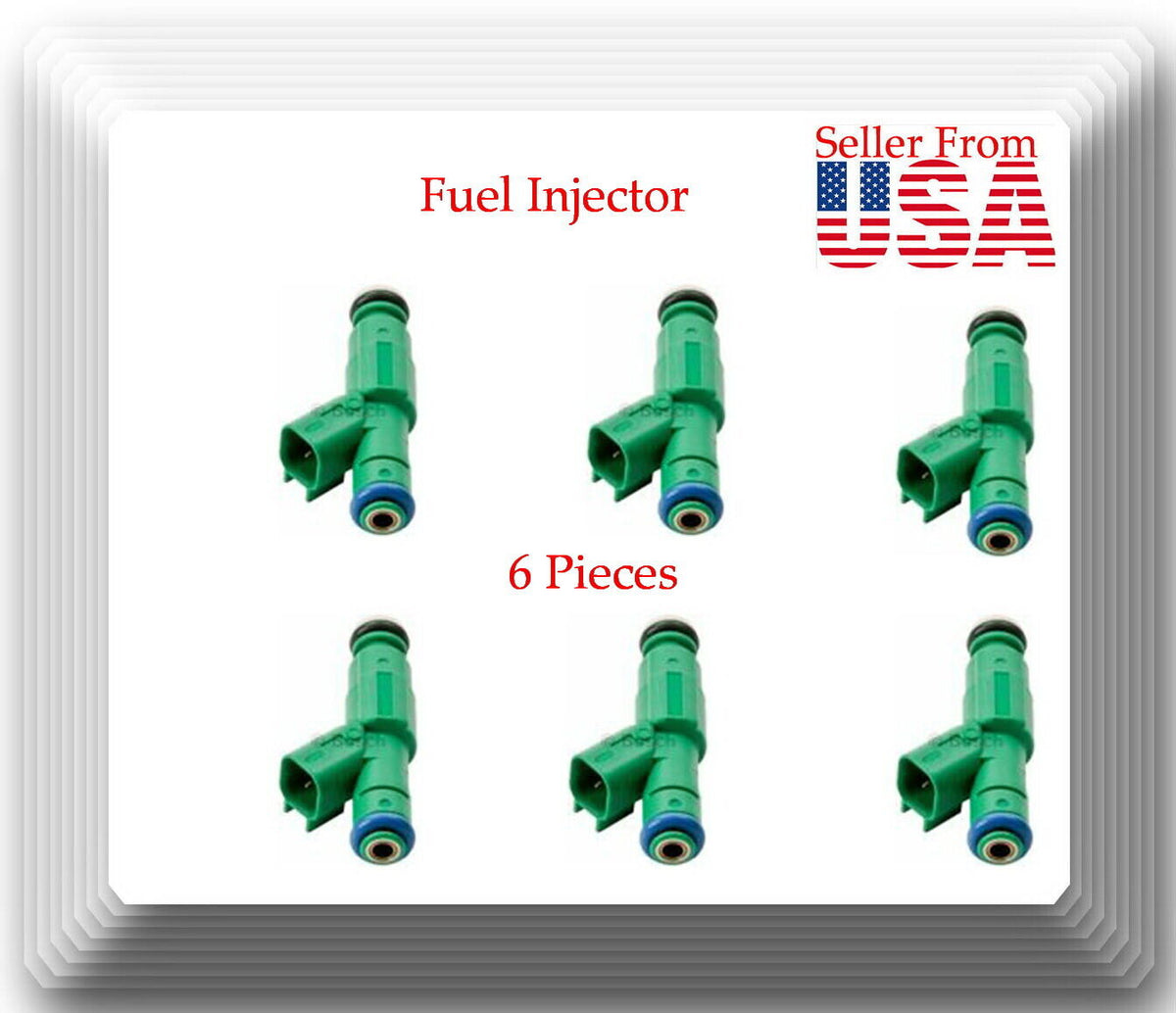 6 Kits Fuel Injector 280156007 Fits:Town & Country Voyager Caravan Gra ...