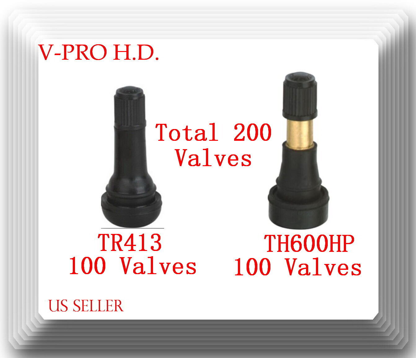 Tire Valve Stem Assortment (TR413 100 =)(TR600HP =100) Total 200 Valve ...
