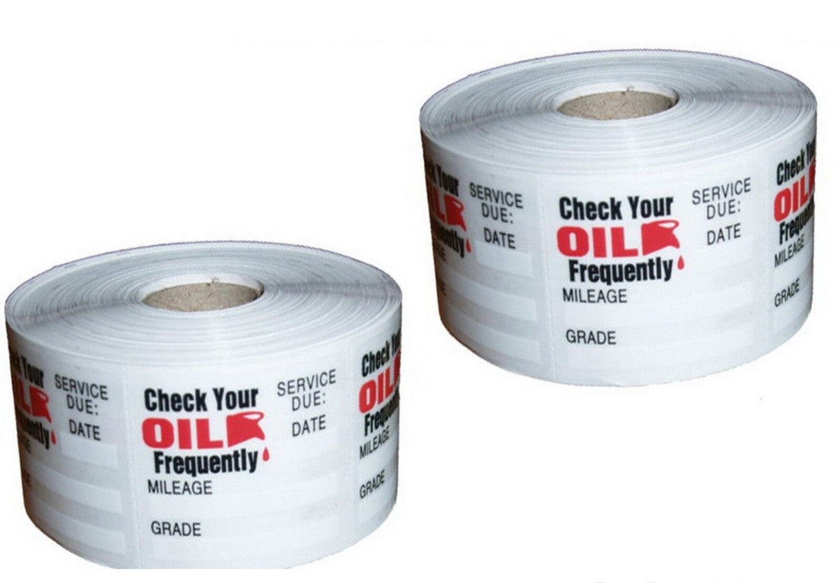 2 Roll of 500 Total 1000 Stickers Oil Change Reminder Sticker| Swift ...