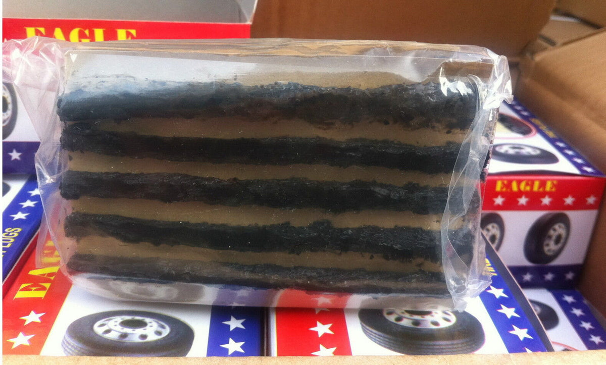 EAGLE 3000 BLACK SEALS 100% SELF VULCANIZING TUBELESS TIRE REPAIR PLUG ...