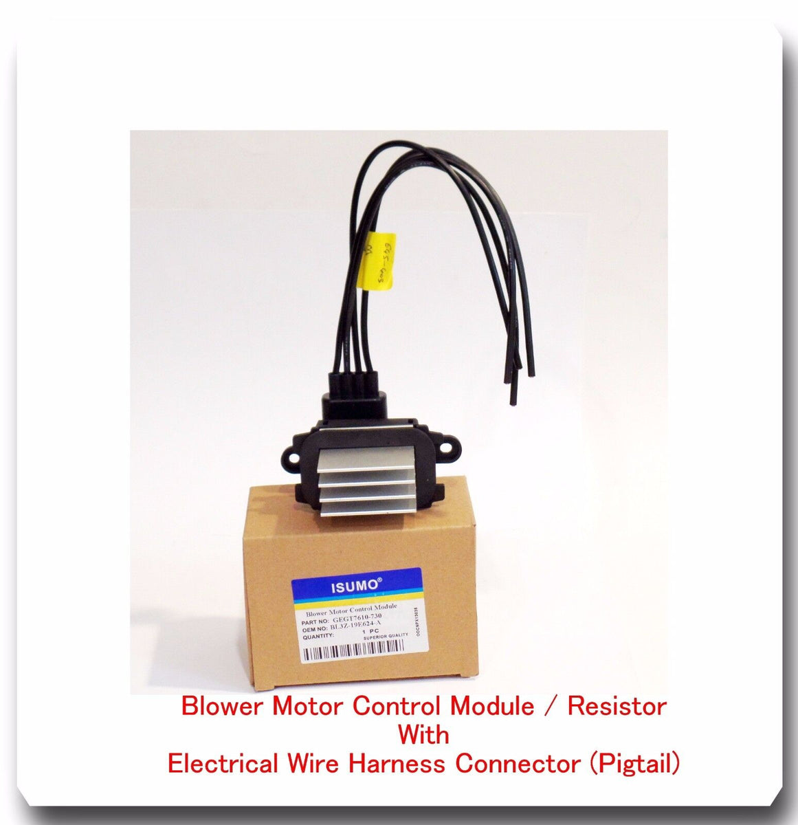 Blower Motor Control Module/Resistor w/Fits: Connector Ford Lincoln Me ...