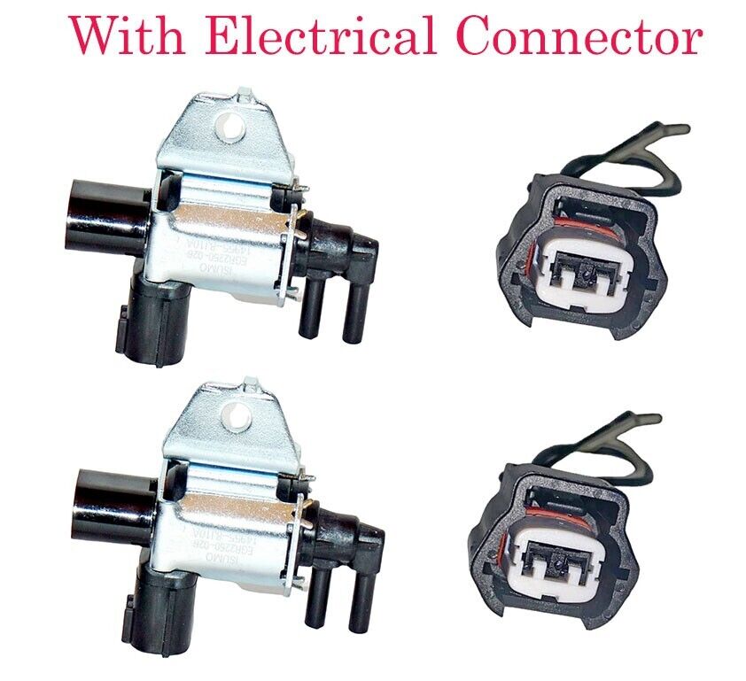 2 x Intake Manifold Runner Solenoid & Electrical Connector Fits Infint ...