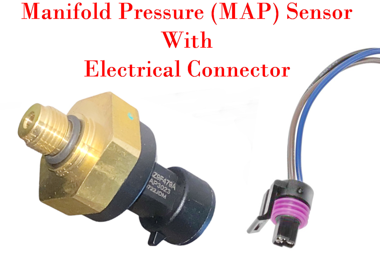 Manifold Air Pressure Sensor & Connector Fits International Workhorse ...