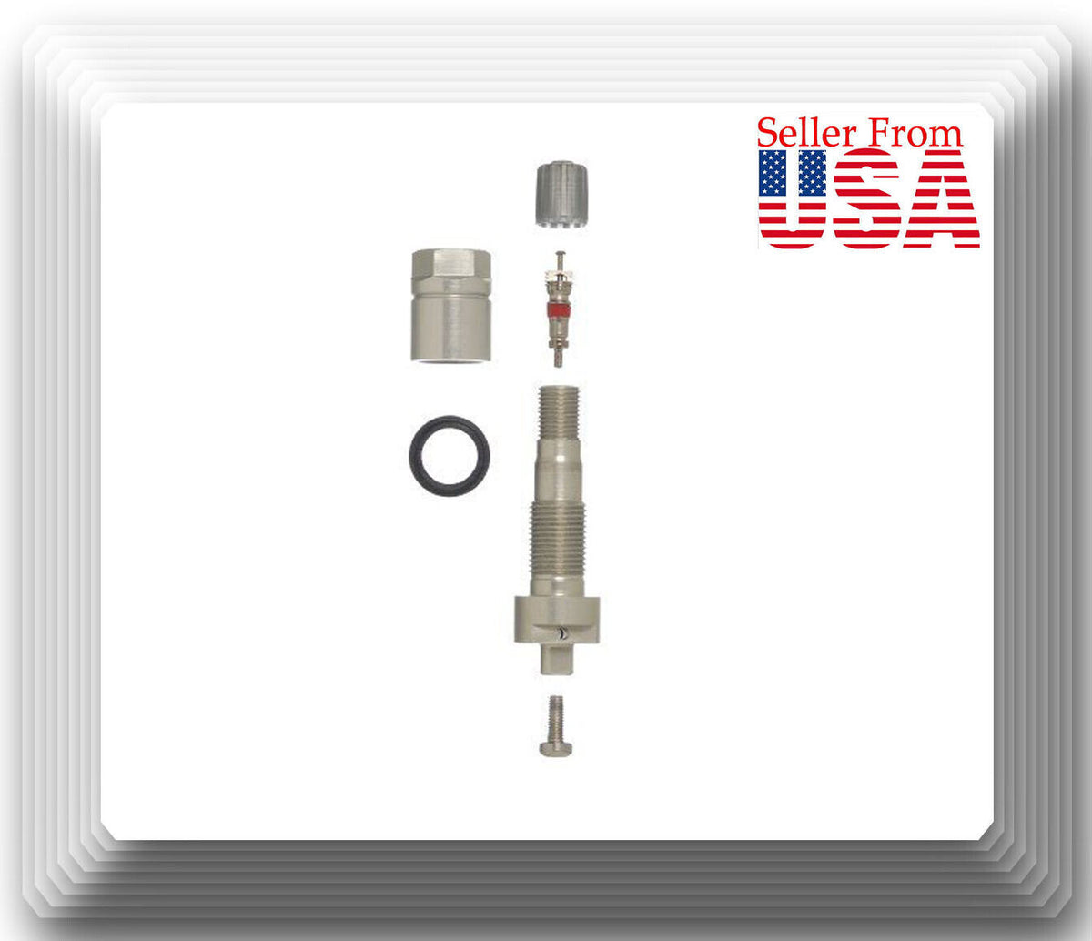 1 Kit Aluminum clamp-in style valve for TPMS Sensor Service Pack for E ...