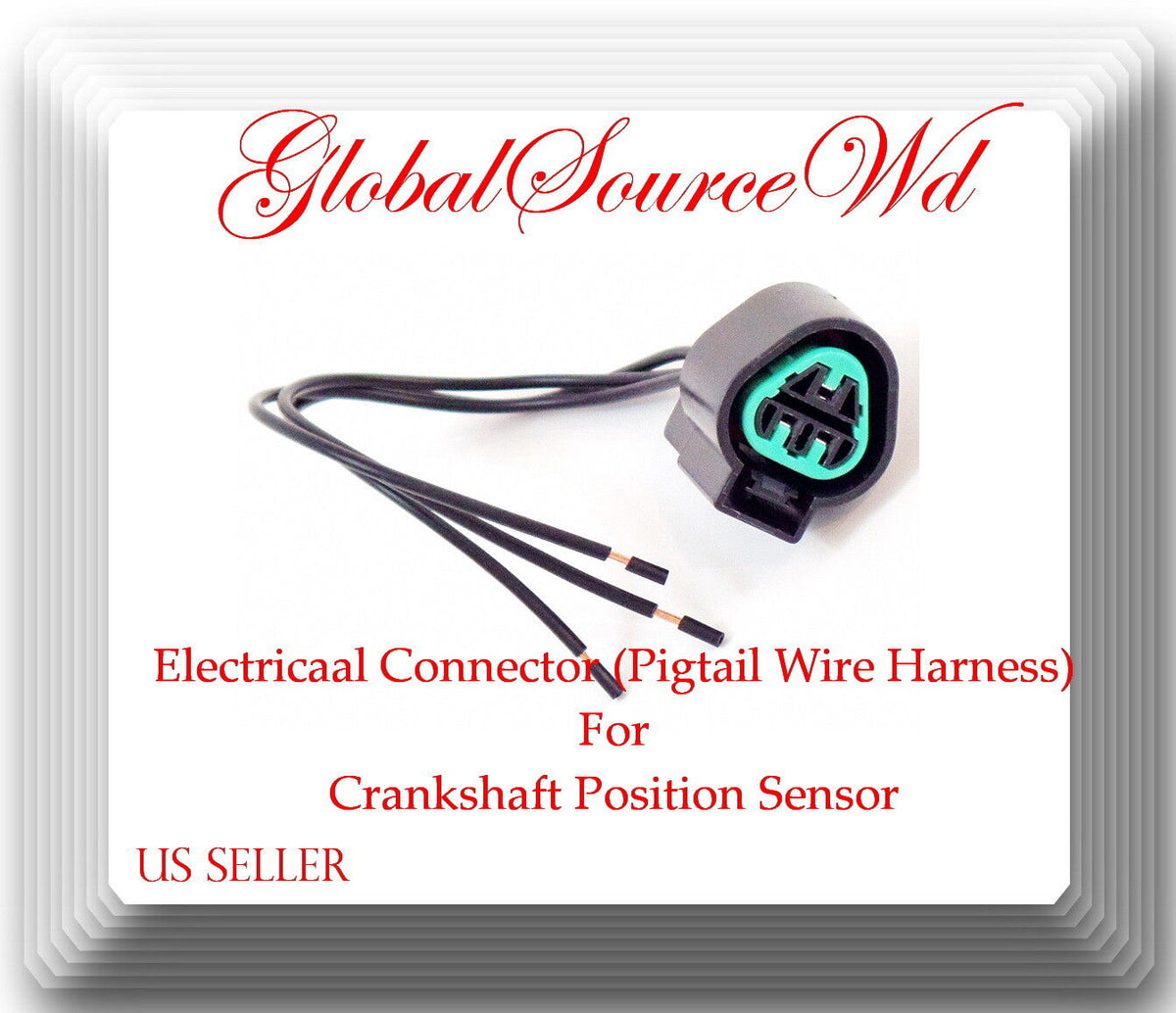 2 Connectors of Camshaft & Crankshaft Position Sensor Fits: Mirage 97 ...