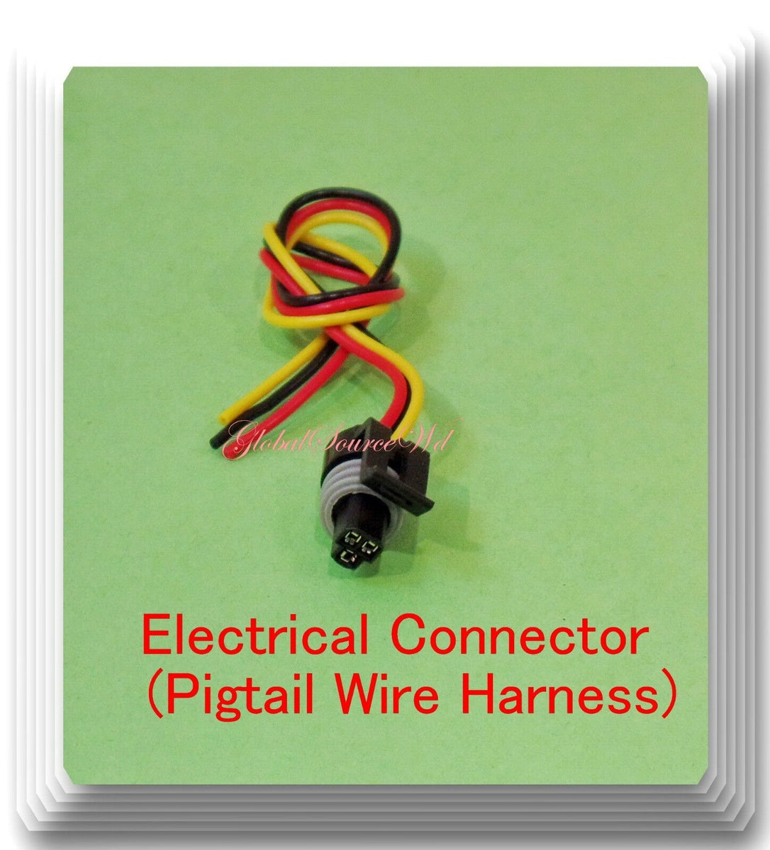 3 Pin / 3 Wire Electrical Connector Pigtail Wire Harness PT2319 Multi ...