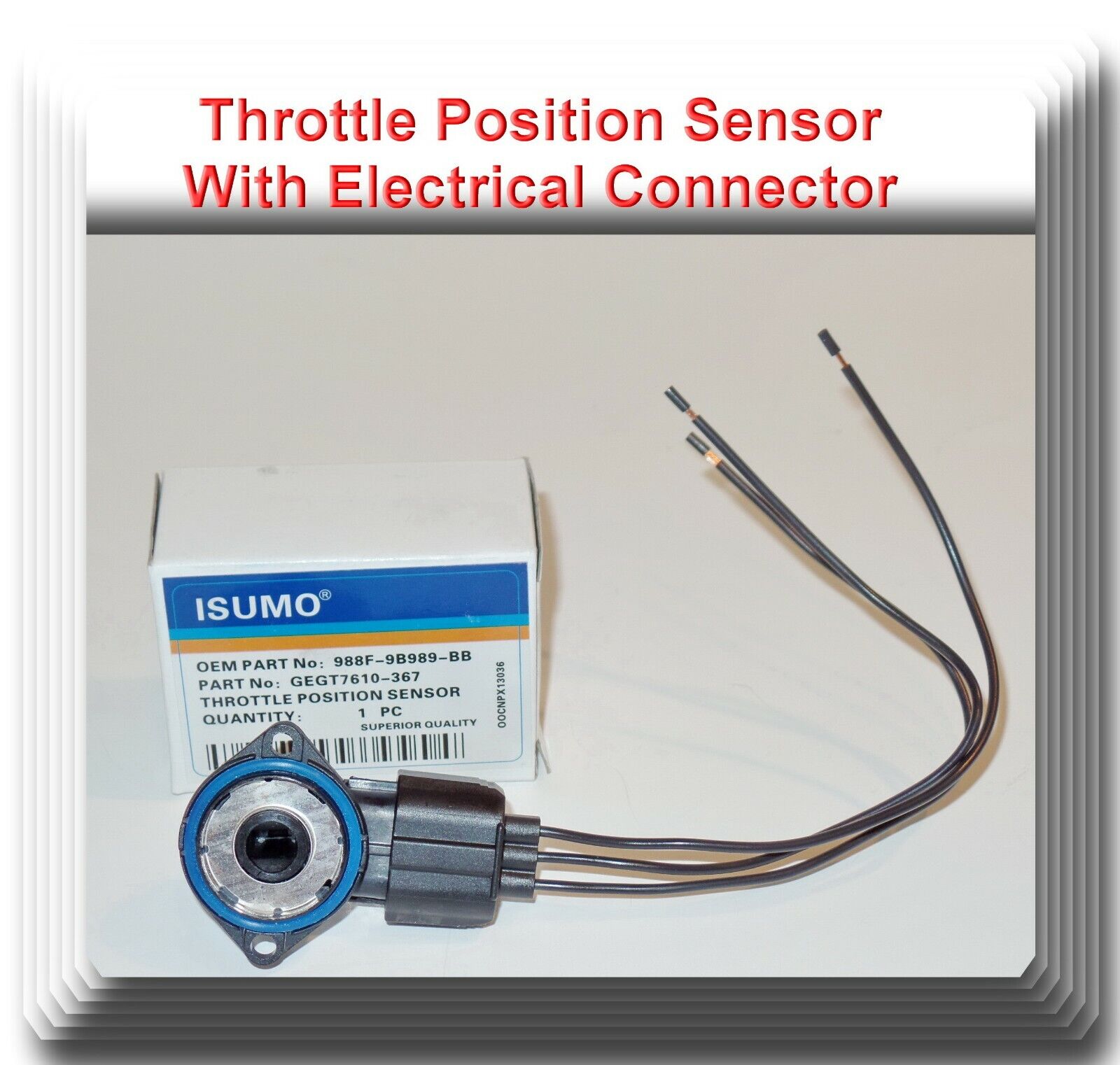 Throttle Position Sensor (TPS) With Electrical Connector Fits: Ford ...