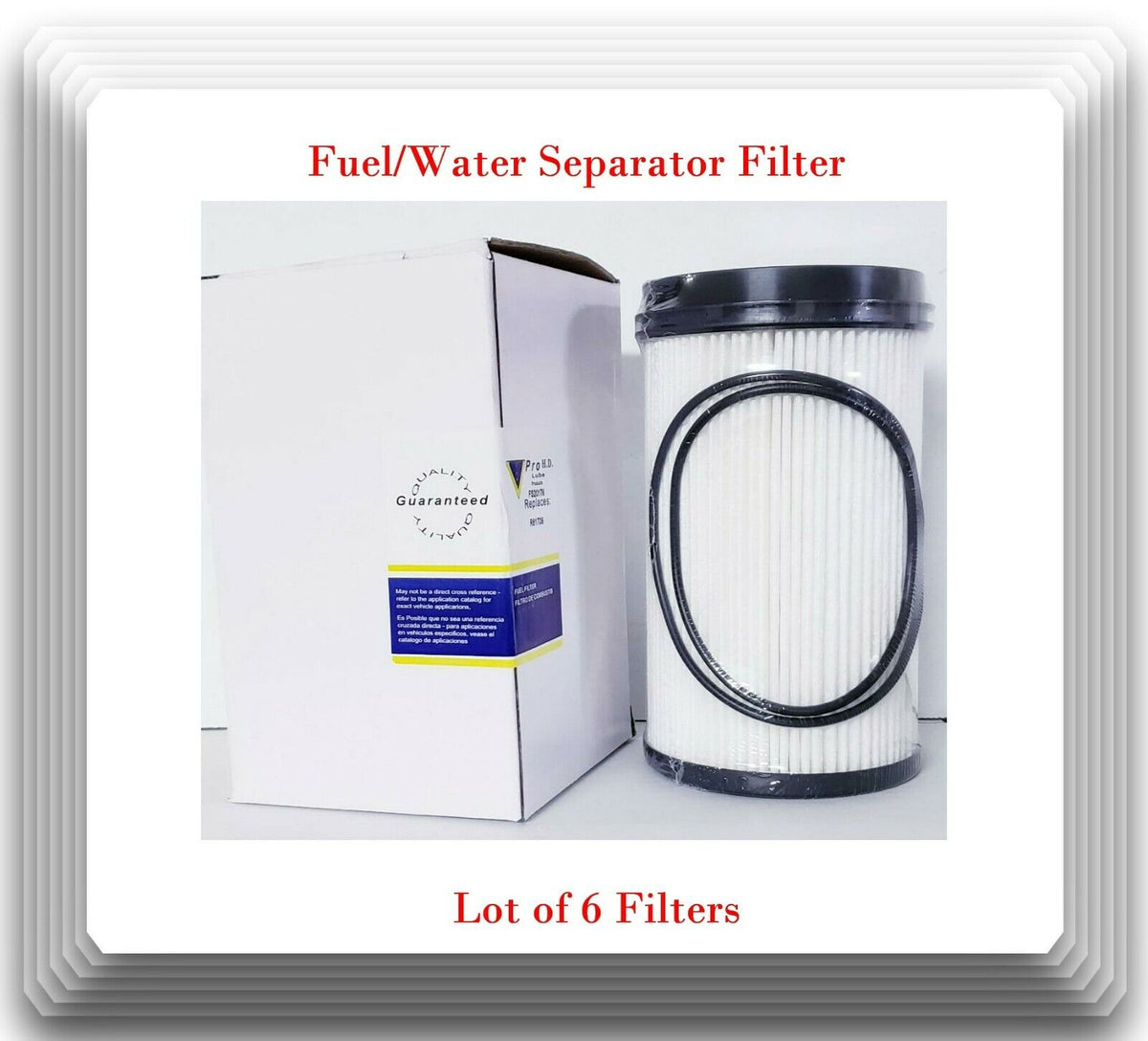6 x Fuel/Water Seperate Filter FS20176 Fits: Freightliner Trucks Detro ...