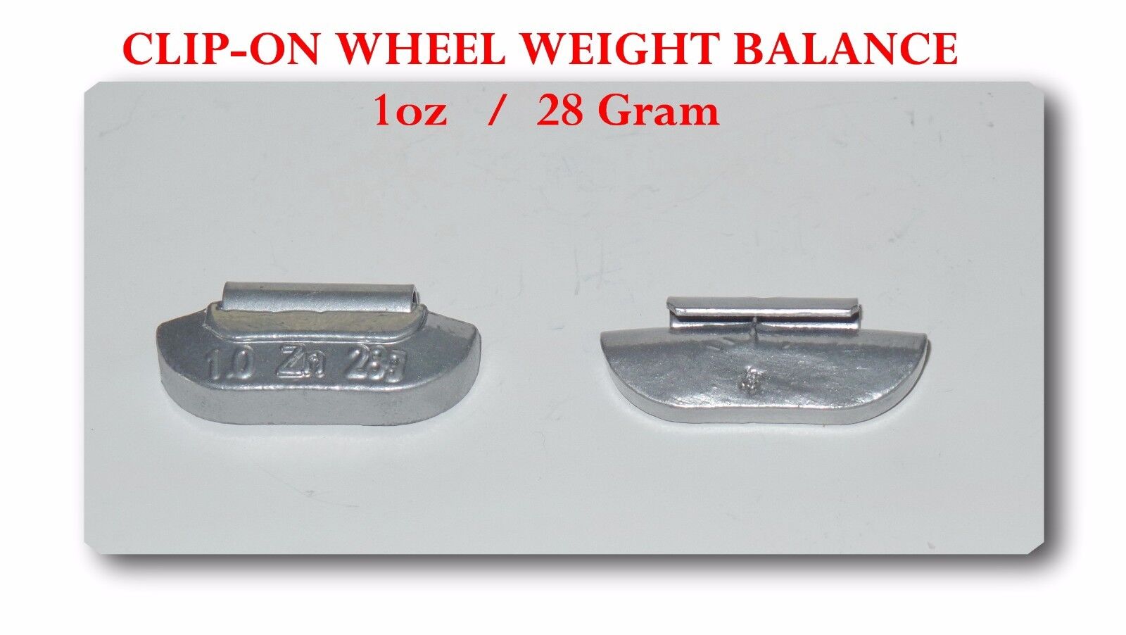 P Style Clip-on Wheel Weight Balance 1oz 28 gram Led Free 100 Pieces ...