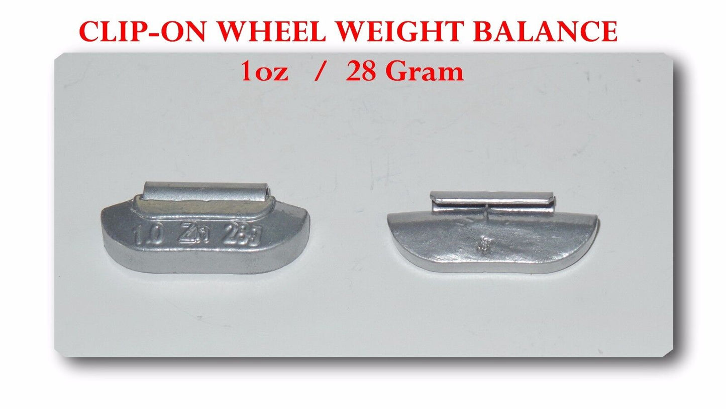 300 x P Style Clip-on Wheel Weight Balance 1oz 28 gram Led Free – Swift ...
