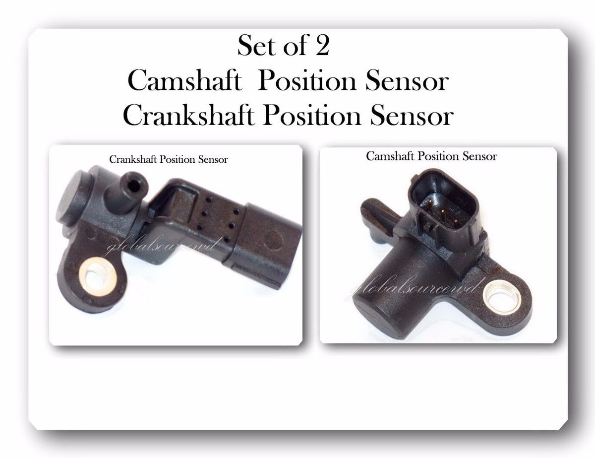 Set of 2 Camshaft / Crankshaft Position Sensor W/ Connectors For Honda ...