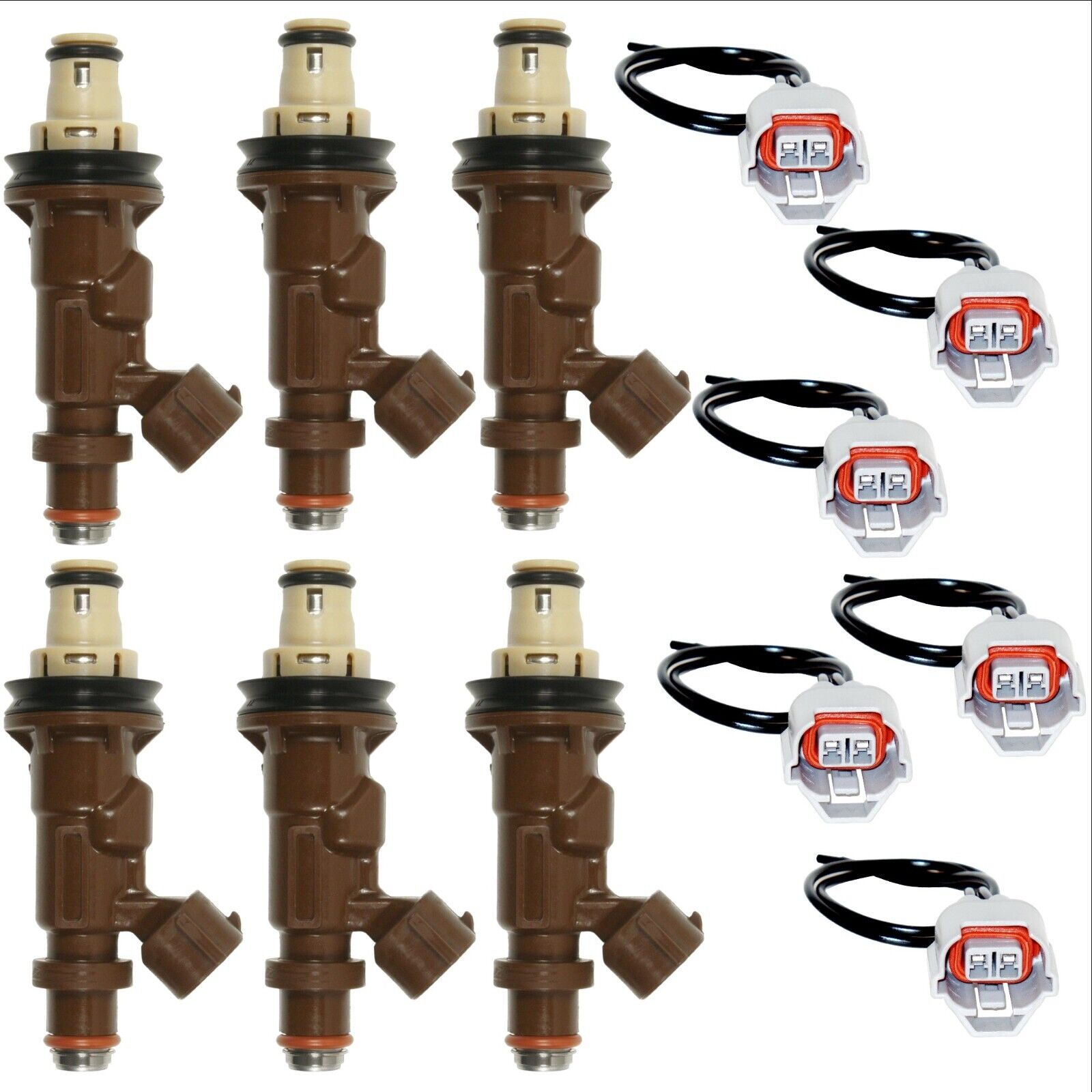 6 x Fuel Injector & Connector Fits Toyota 4Runner Tacoma Tundra – Swift ...