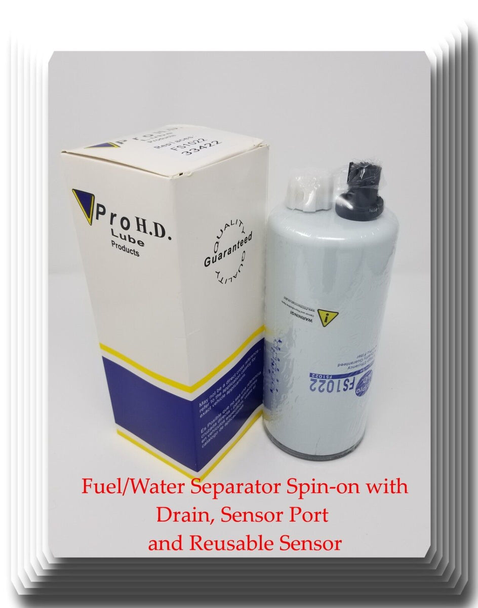V-PRO FS1022 Fuel/Water Separator Spin-on with Drain & Sensor Fits: Cu ...